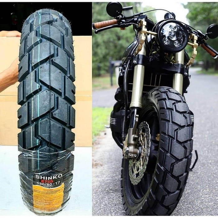 Tyres Shinko E705 130/80 - 17 & 150/70 - 17 Trail Master Cafe Racer ...
