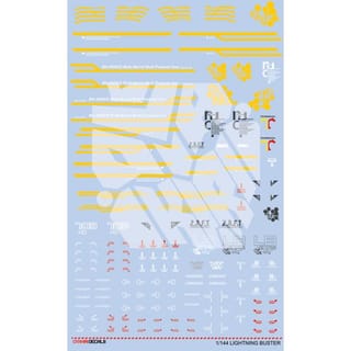 LIGHTNING BUSTER DECAL PRE CUT - 1/100 | Indo4ward