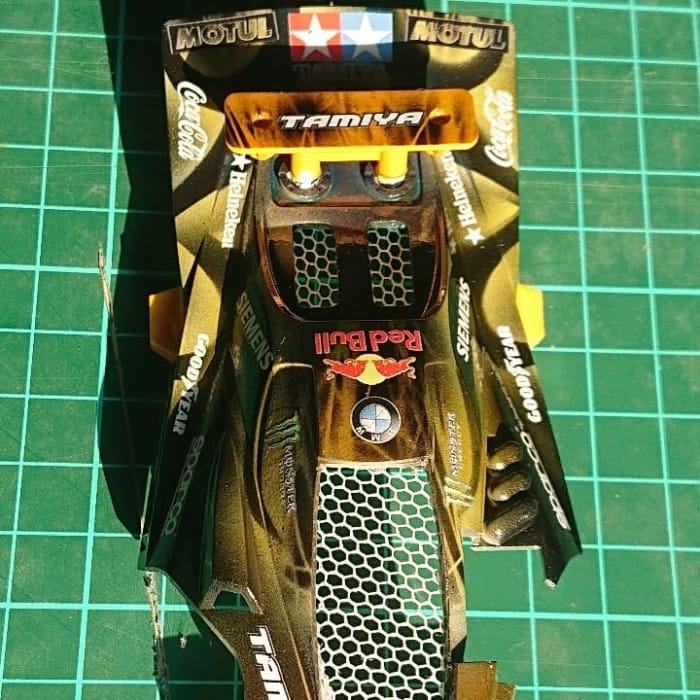 body custom tamiya mini4wd repaint water slide decal international ...