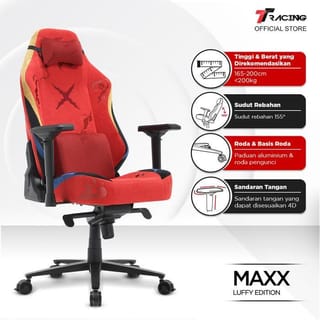 TTRacing Luffy | Maxx Fabric Gaming Chair | One Piece Collection Gaming ...