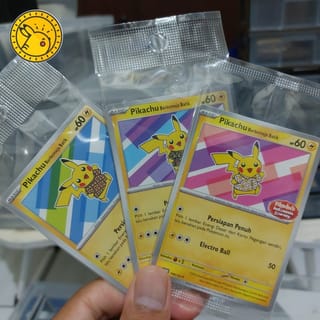 Pikachu Batik Pikachu Shirted Batik Promo Sealed Pokemon TCG Indonesia ...