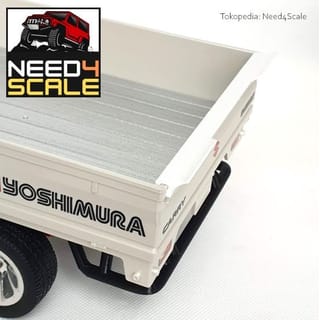 Tail Spoiler Sporty Upgrade Drift RC WPL D12 Ver 2.0 - White | Indo4ward