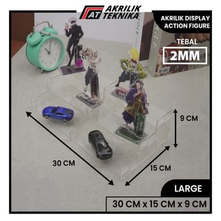ACRYLIC DISPLAY STAND / ACTION FIGURE RACK / LARGE GLASSES DISPLAY - 3 ...
