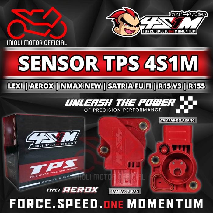 TPS SENSOR 4S1M YAMAHA NEW NMAX AEROX LEXI WR 155 MT15 SATRIA FU ...