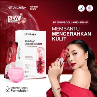 NEWLAB Brightlogy GlutaColl-5500 | Collagen Drink | BPOM Collagen Drink ...
