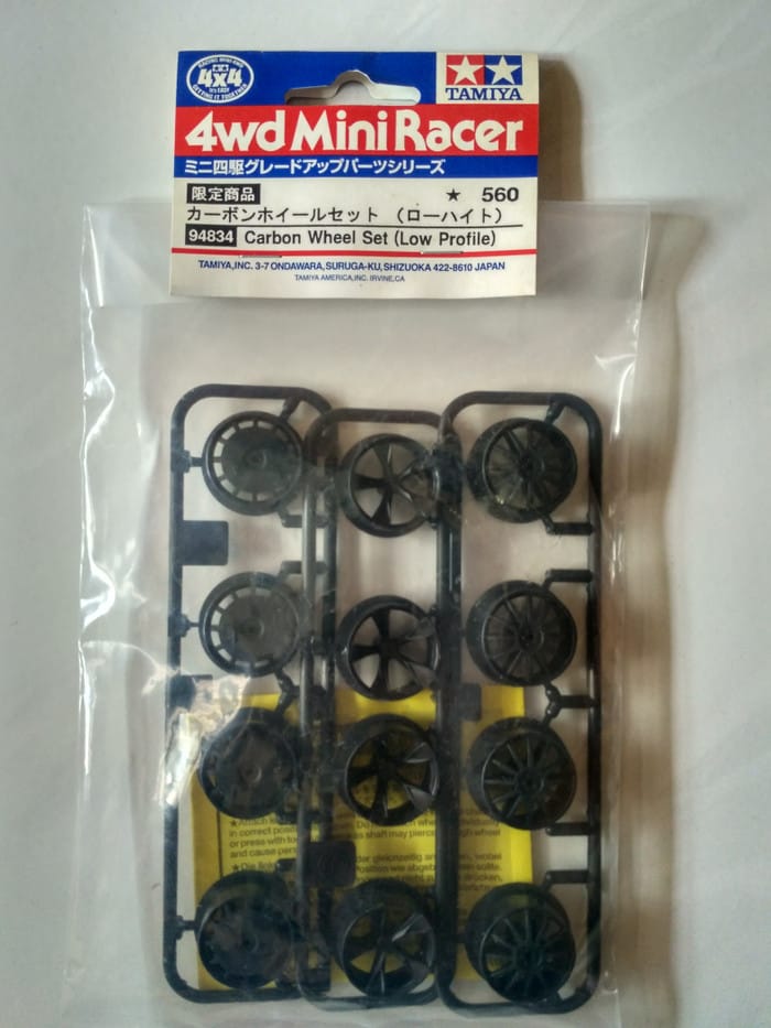 TAMIYA 94834 - CARBON WHEEL SET (LOW PROFILE) | Indo4ward