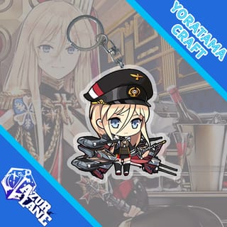 Bismarck Azur Lane Keychain , Keychain Anime Game | Indo4ward