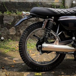 Kawasaki W175 Wheel Set Package Chrome Ring Wheels 18 and 19 Classic ...