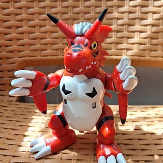 Rare Digimon Figures: Guilmon Deluxe Playset ORI Bandai 2001 | Indo4ward