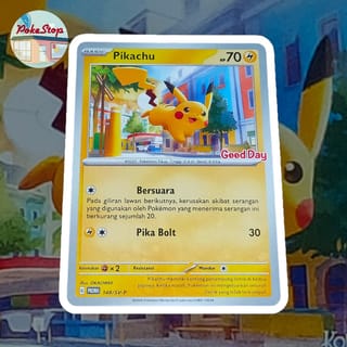 Pikachu Coffee Good Day Promo 148/SV-P Pokemon TCG Cards Indonesia ...