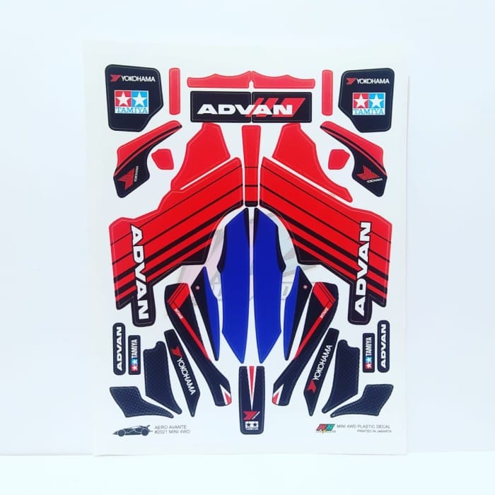 Aero Avante Advan Yokohama Decal - Black Body - Vinnyl | Indo4ward