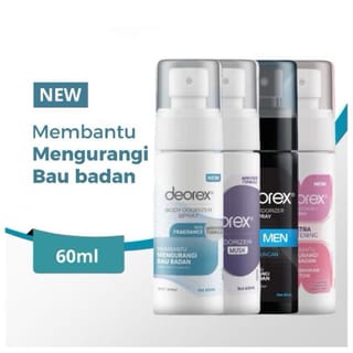 DEOREX Body Odorizer Spray 60 (ml) Deodorant/ Antiperspirant/Deodorize ...