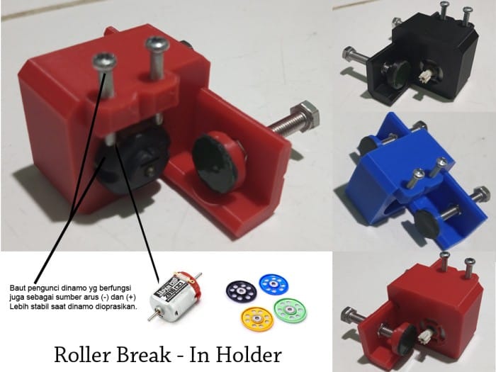 Roller Break-in Holder | Tamiya Mini Roller Break In Stand 4WD/3d print ...