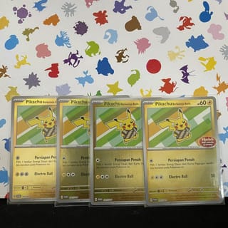 Pokemon TCG Indonesia Pikachu holo batik x4 | Indo4ward
