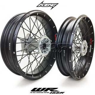 WHEEL SET SUPERMOTO YAMAHA WR 155 WHEELS ROSSI XR TUBLESS 17/300-17/350 ...